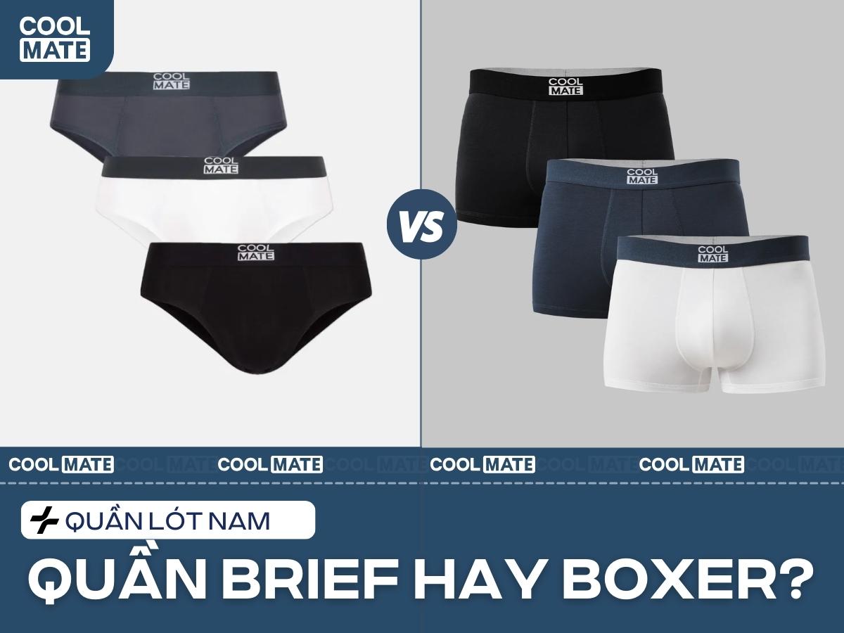 Quần Brief hay Boxer? Loại nào tốt hơn cho nam giới?